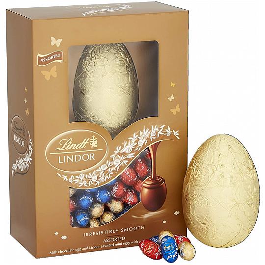 Lindt Lindor Assorted Mini Eggs Easter Egg 215g Choc O Holic