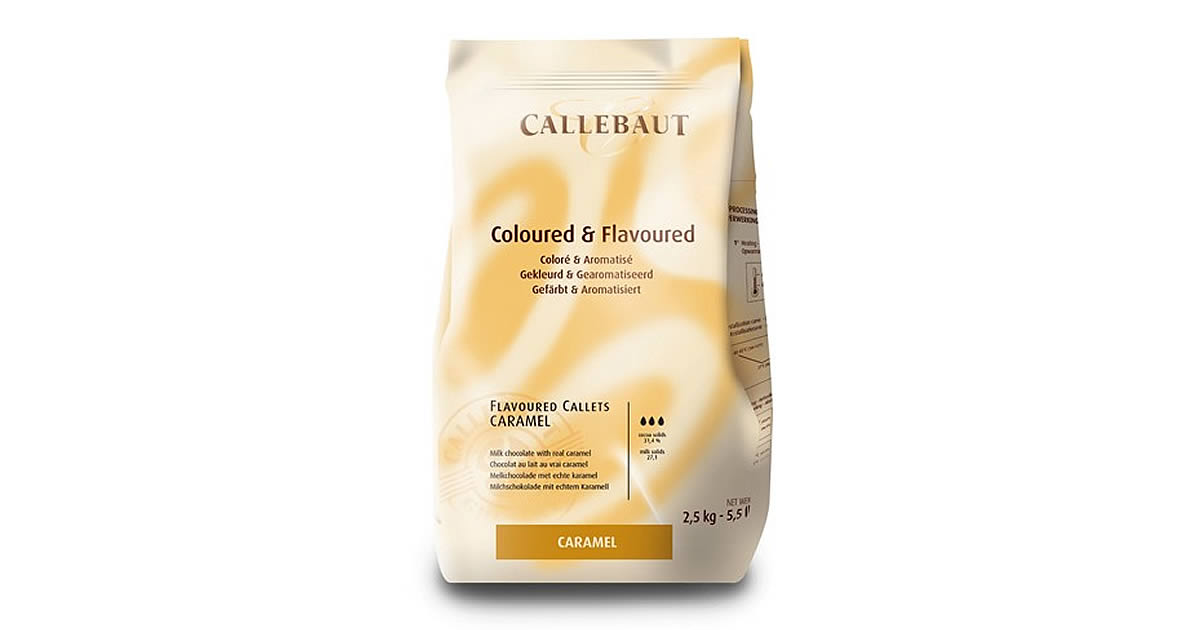 Callebaut Coloured & Flavoured Callets Caramel Chocolate Chips 2.5kg ...