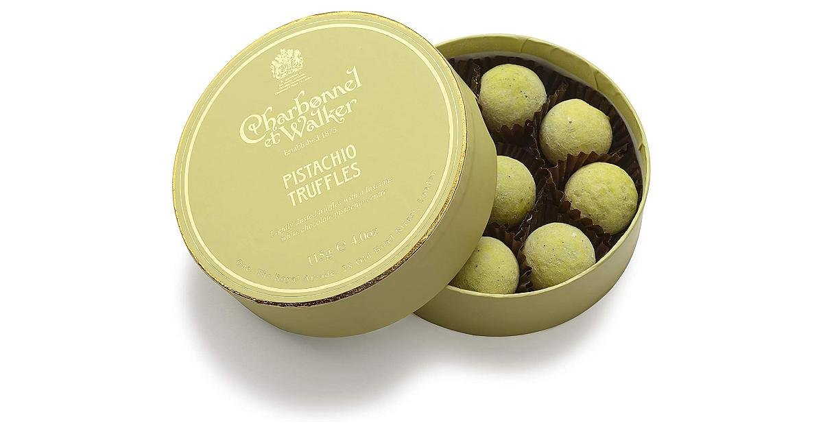 Charbonnel et Walker Pistachio White Chocolate Truffles 115g | choc-o-holic