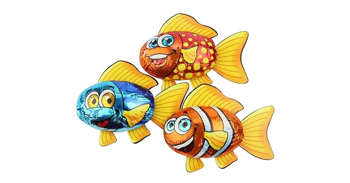 Chocolate Trading Co. Bag of 10 Milk Chocolate Fish | choc-o-holic
