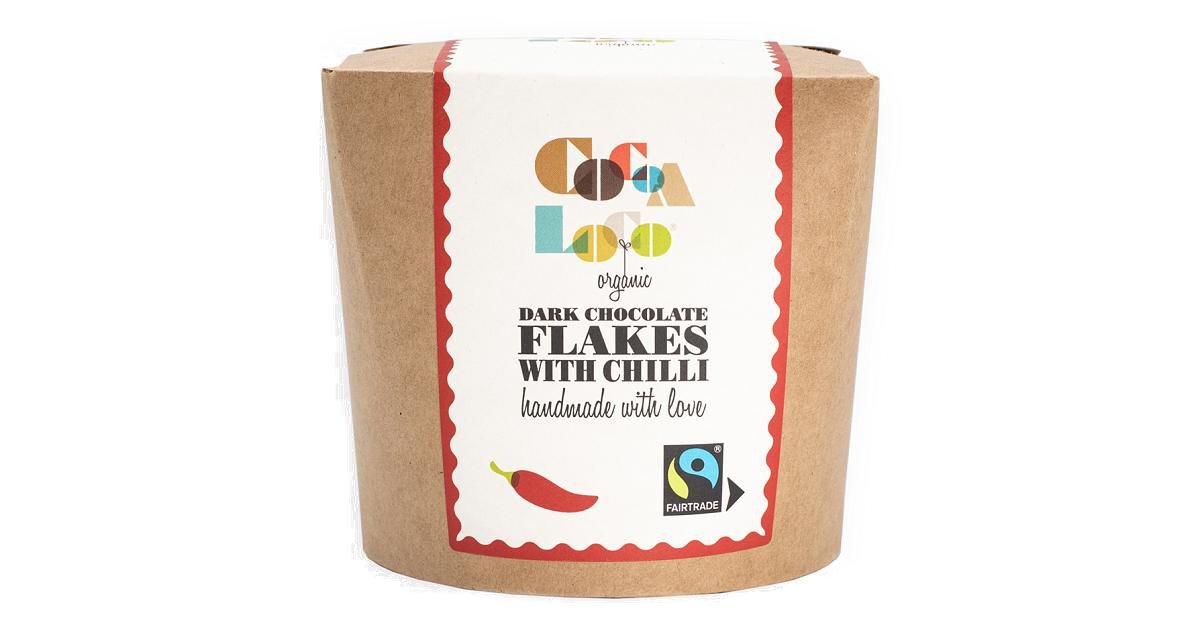 Cocoa Loco Dark Chocolate Flakes with Chilli Drinking Chocolate 200g ...