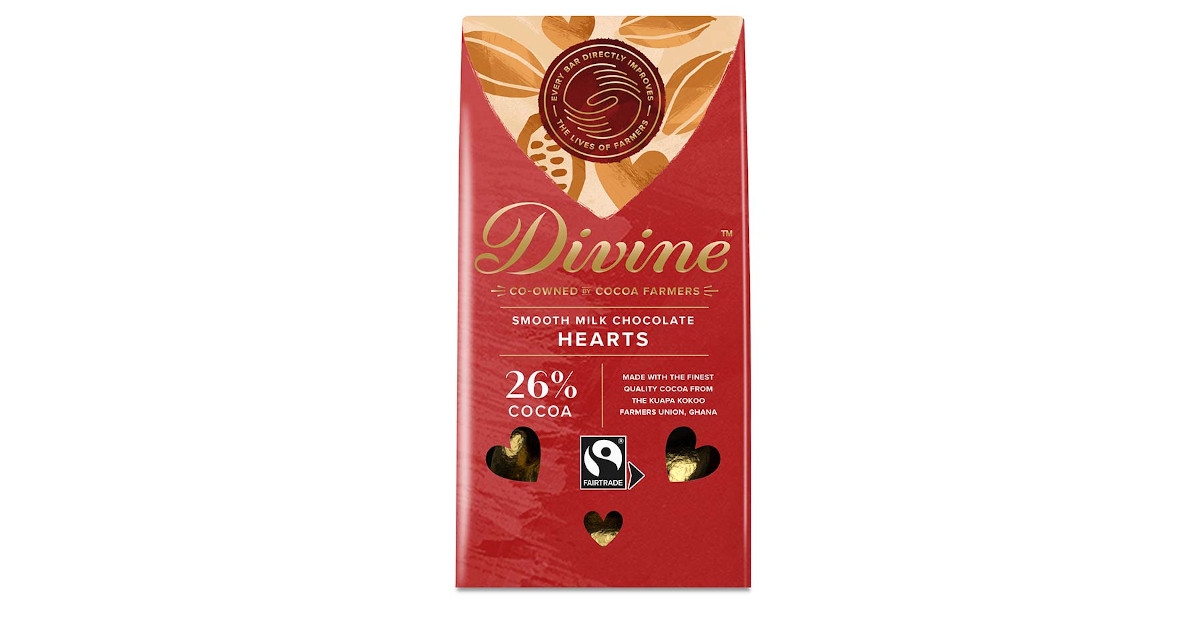 Divine Milk Chocolate Hearts 80g | choc-o-holic