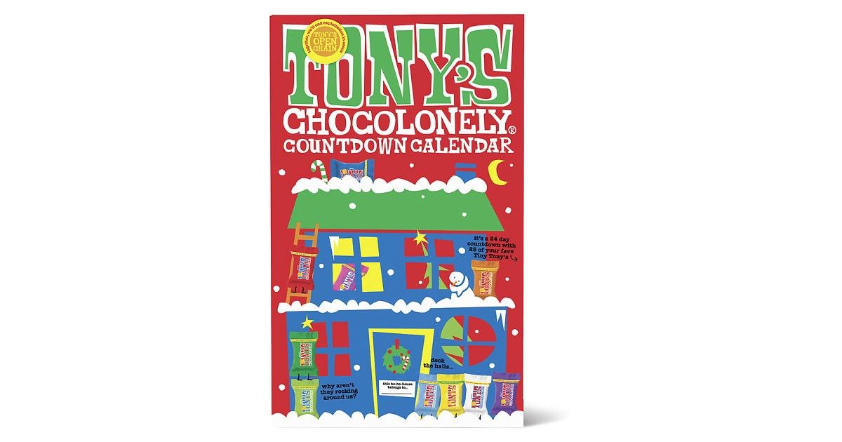 TONY'S CHOCOLONELY Countdown Calendar Chocolate Advent Calendar | choc ...