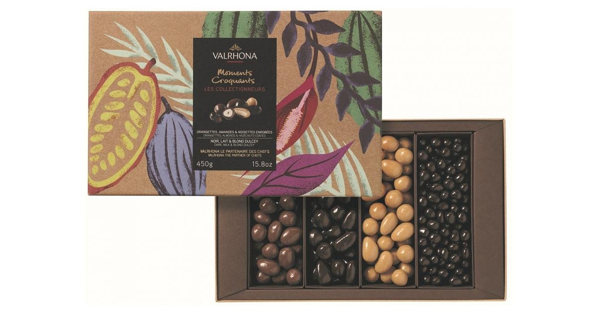 VALRHONA Moments Croquants Les Collectionneurs Chocolate Enrobed Nuts ...