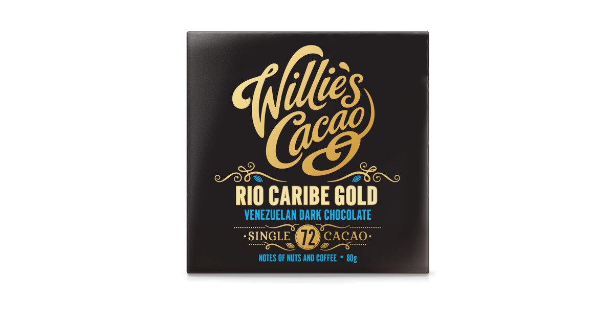Willie’s Cacao Rio Caribe Gold Venezuelan 72% Cocoa Dark Chocolate Bar ...
