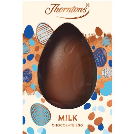 Thorntons Large Milk Chocolate Easter Egg choc o holic